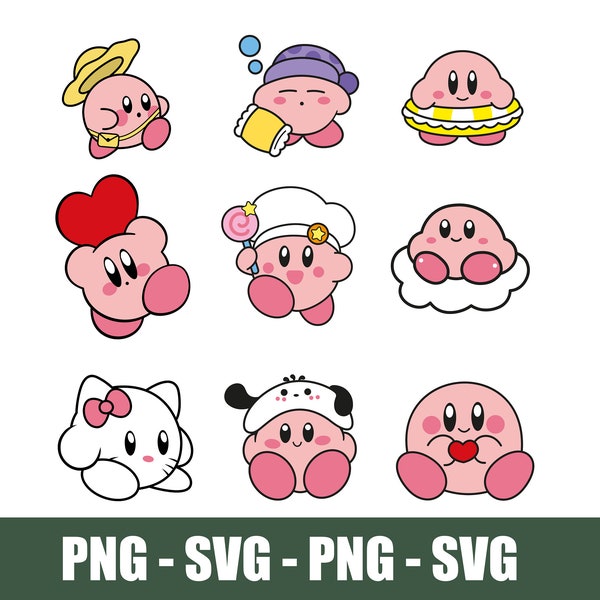 Kirby Svg - Etsy