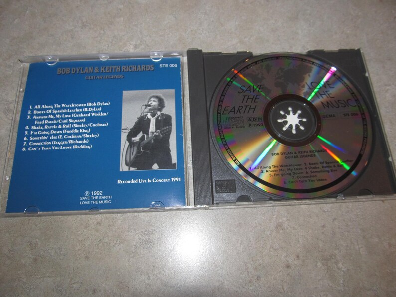 Bob Dylan & Keith Richards - Very Rare CD - Guitar Legends - Live in ...