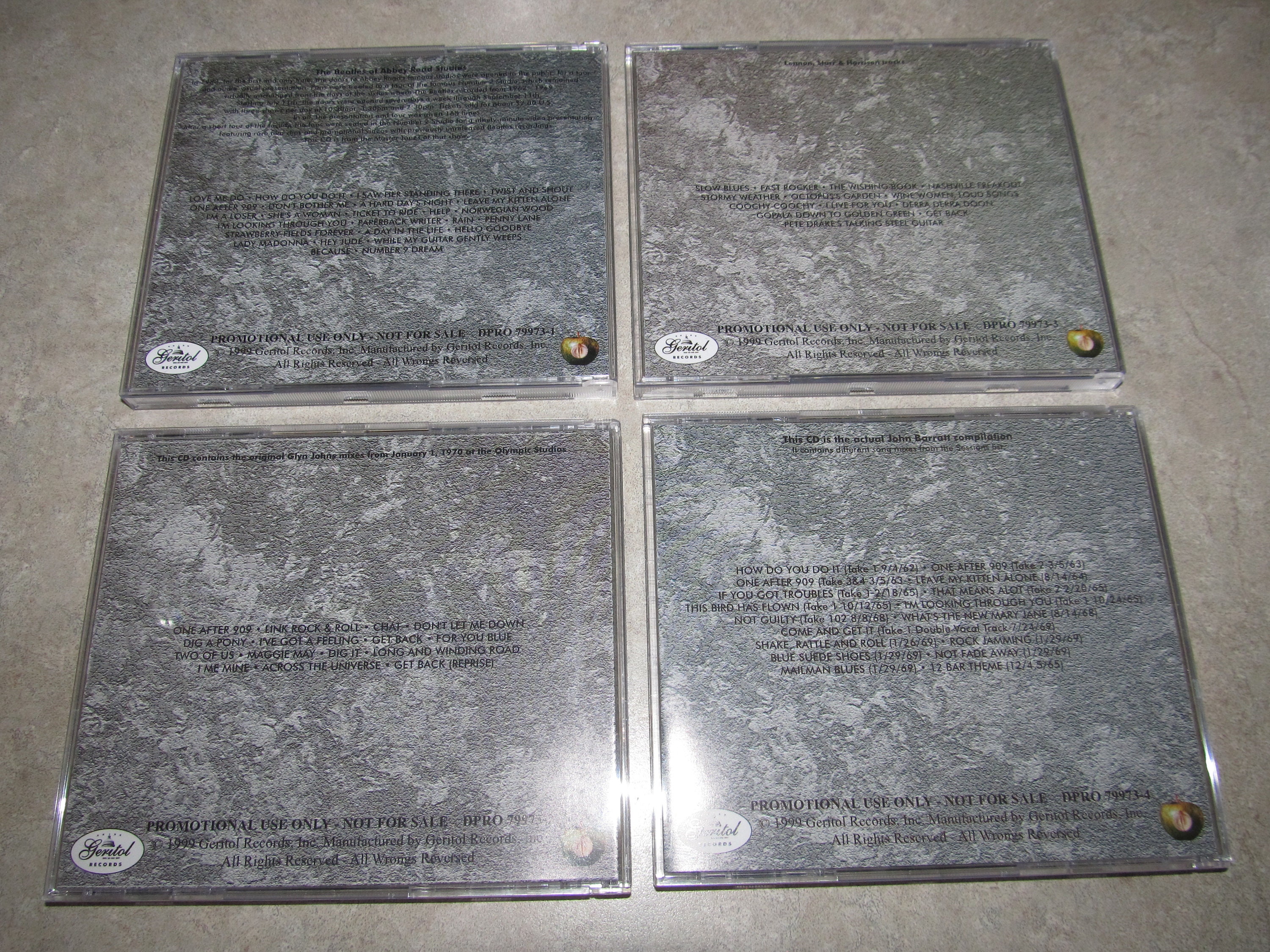 The Beatles - Extremely Rare 4 CD Set - True Masters - Box 1 - Cases ...
