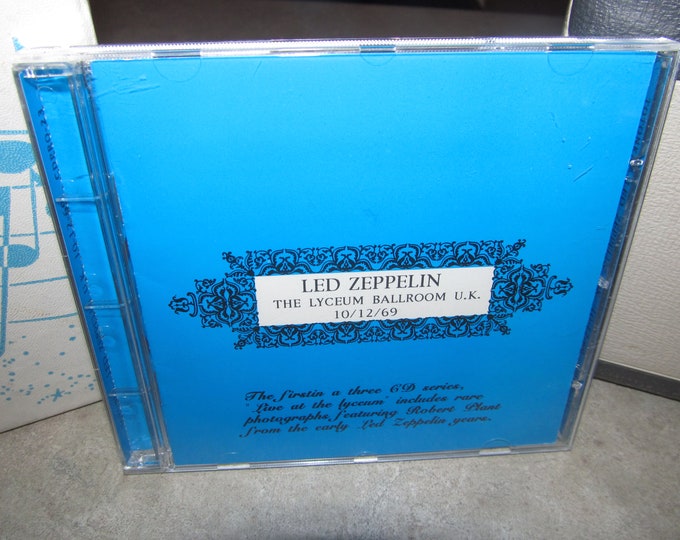Led Zeppelin - Rare CD - Live Lyceum Ballroom U.K. Oct 1969 - NM- - Etsy