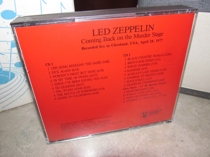 Led Zeppelin Very Rare 2 CD Set Coming Back on the Murder Stage ...