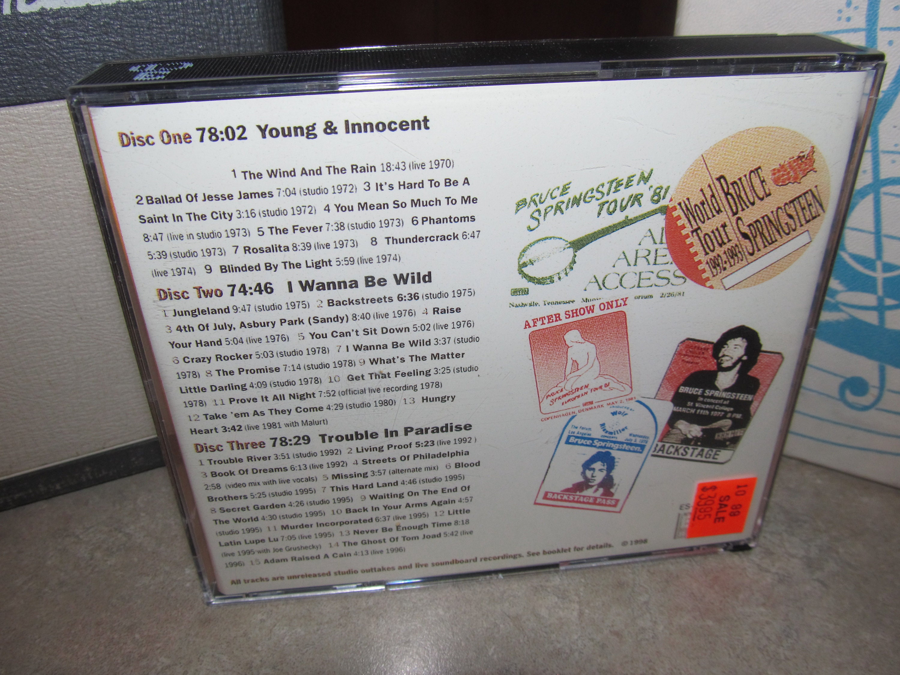 Bruce Springsteen Very Rare 3 CD Set Deep Down in the Vaults NM - Etsy