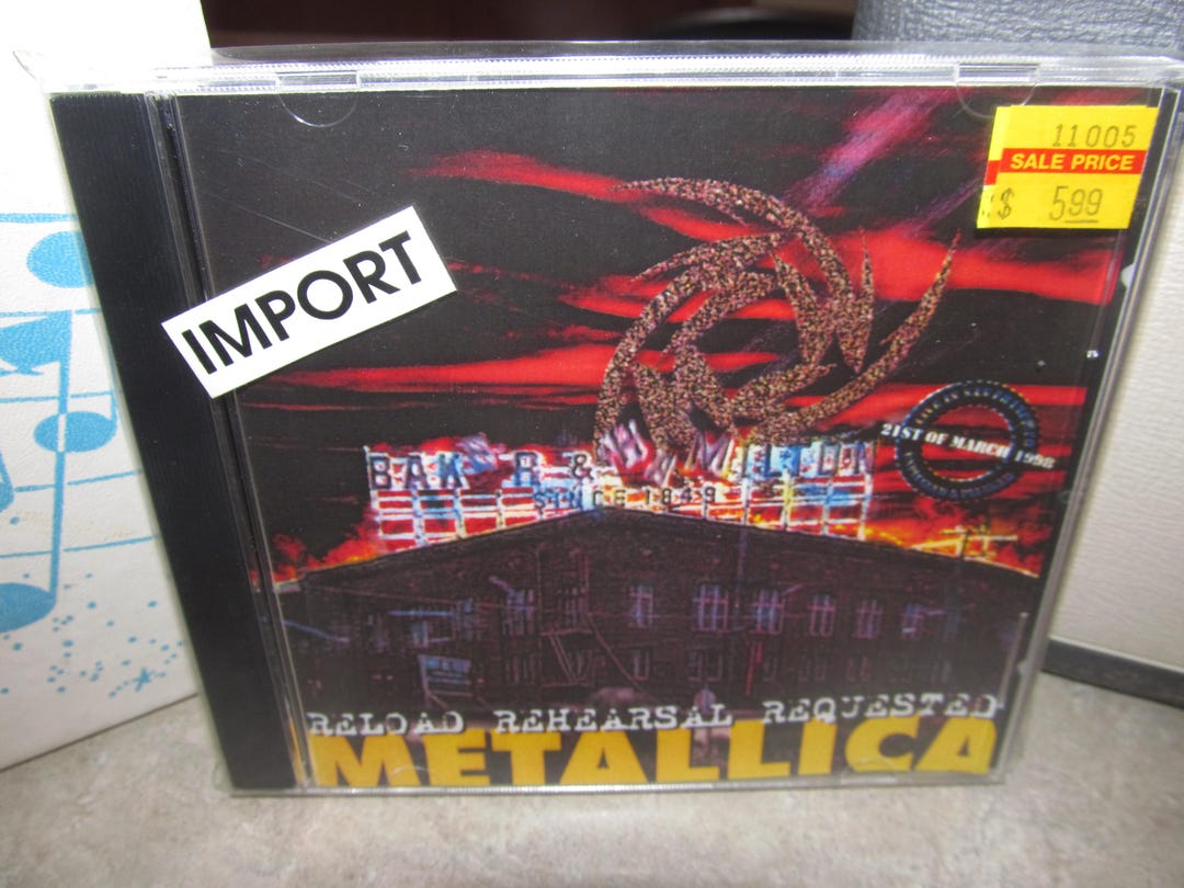 Sealed - Metallica - Very Rare CD - Reload Rehearsal Requested - Mint ...