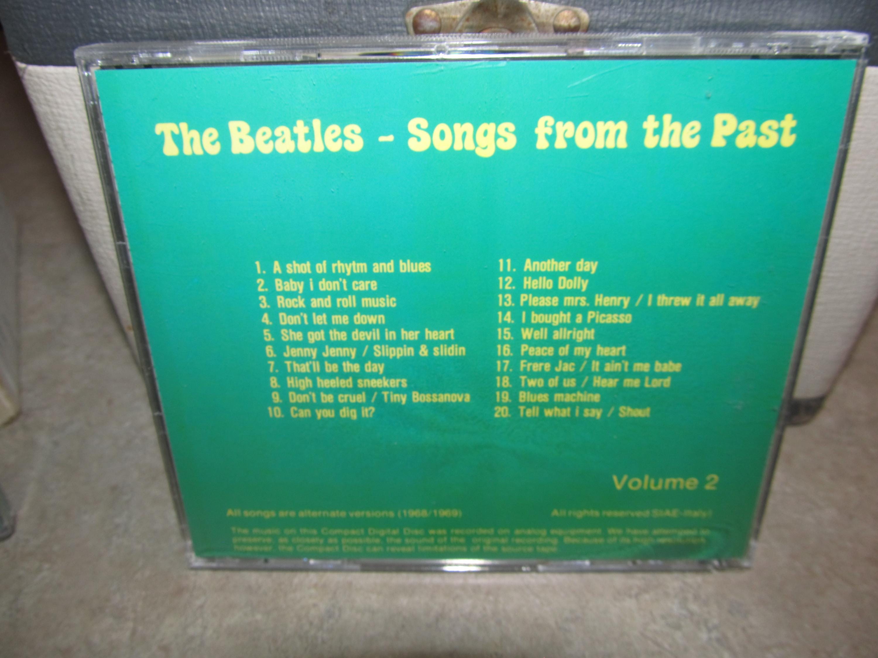 The Beatles - Very Rare 2 CD Set - Songs From the Past - Volumes 1 and ...