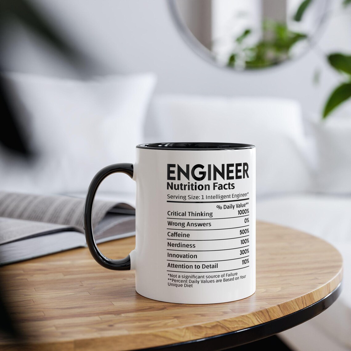 Engineer Nutrition Facts Mug Funny Engineer Gift for Men and Women ...