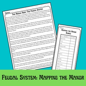 Feudal System: Mapping the Manor - Etsy