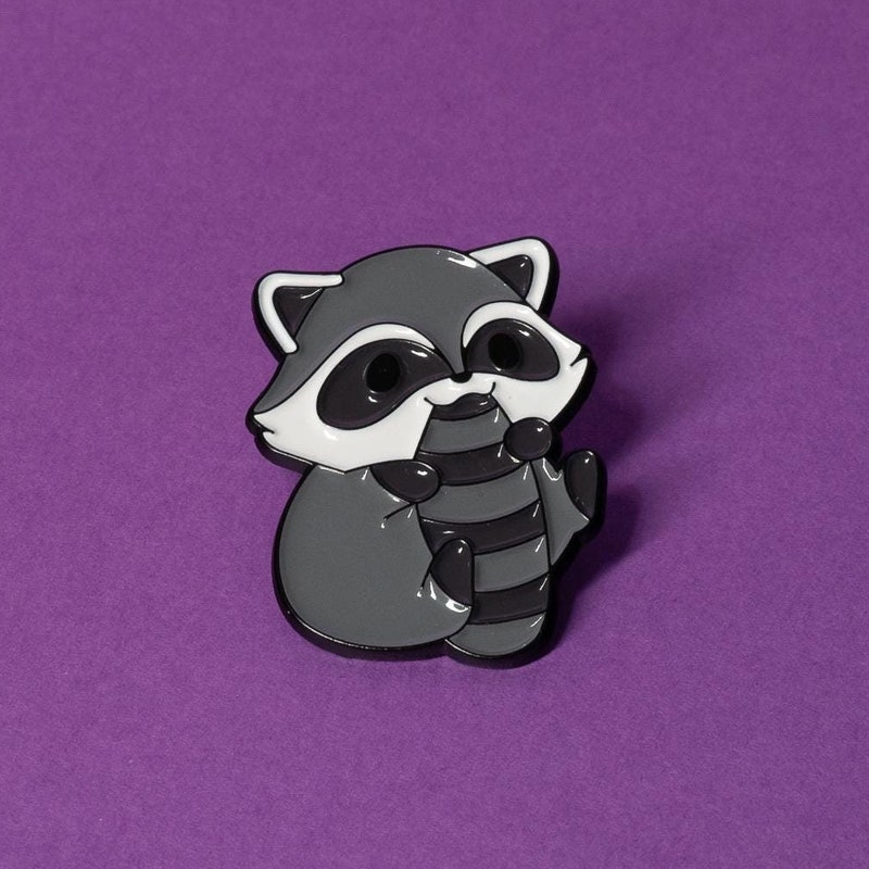 Raccoon Pin - Etsy