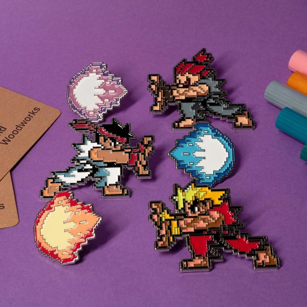Pixel Art Pins - Etsy