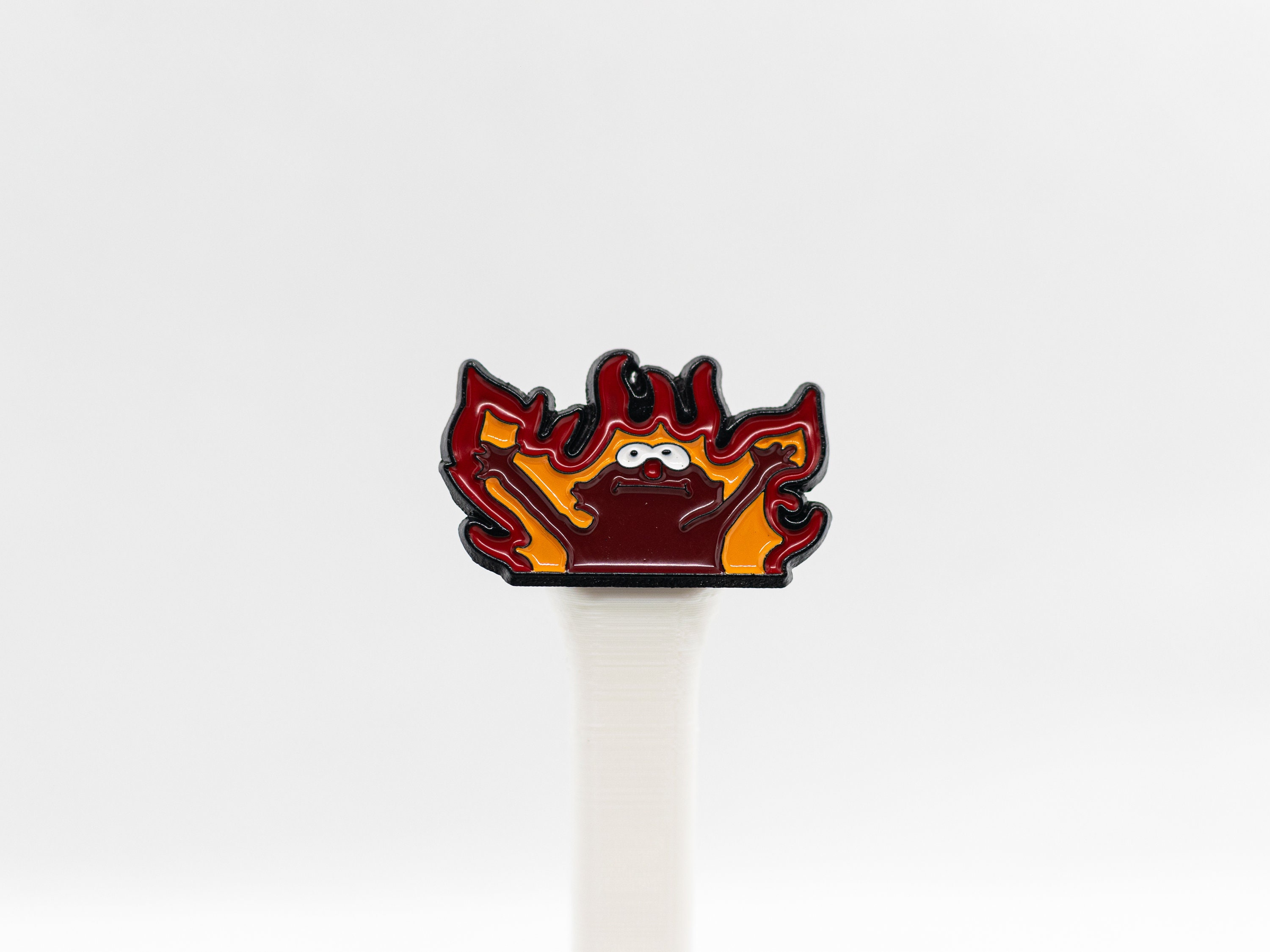 Hellmo Fire Puppet Meme Enamel Pin - Etsy