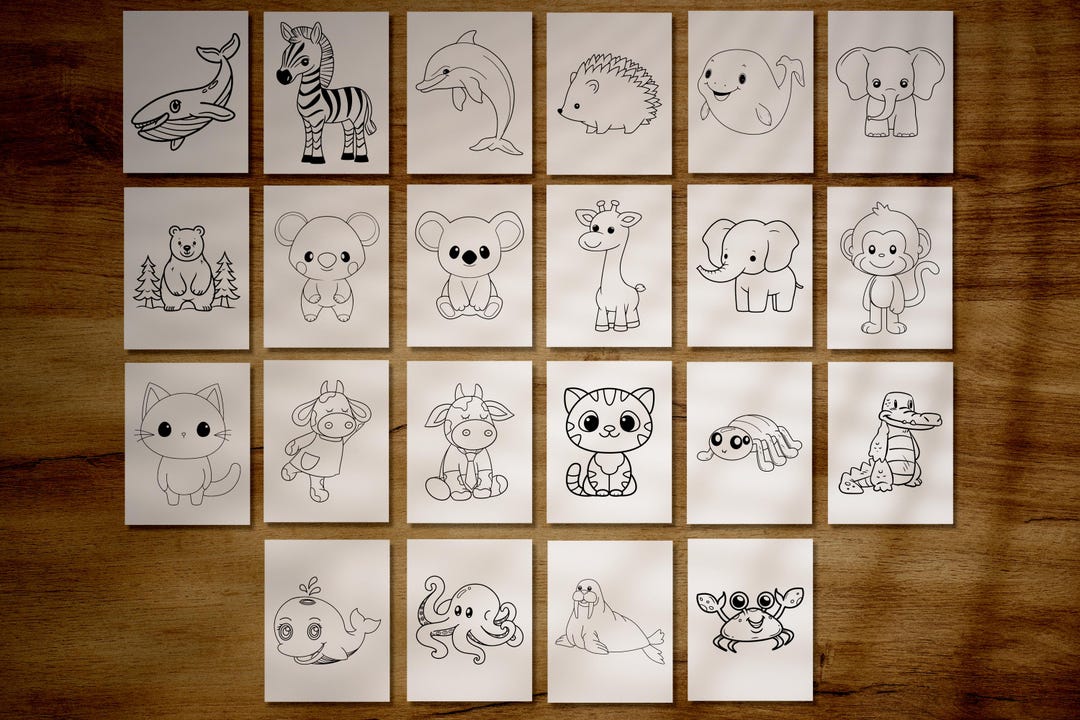 Animals Vol. 4 |animal Coloring Pages for Kids|printable Coloring ...