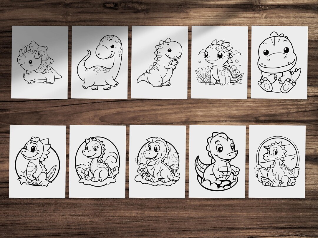 Dino Vol.3 |dinosaur Coloring Pages for Kids|printable Coloring Sheets ...