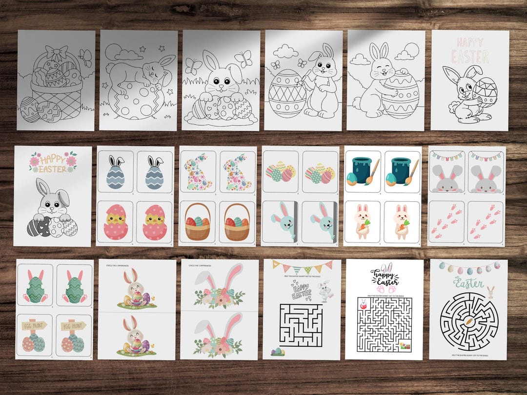 Happy Easter| Easter Activity Sheets| Easter Memory Game|easter Maze ...