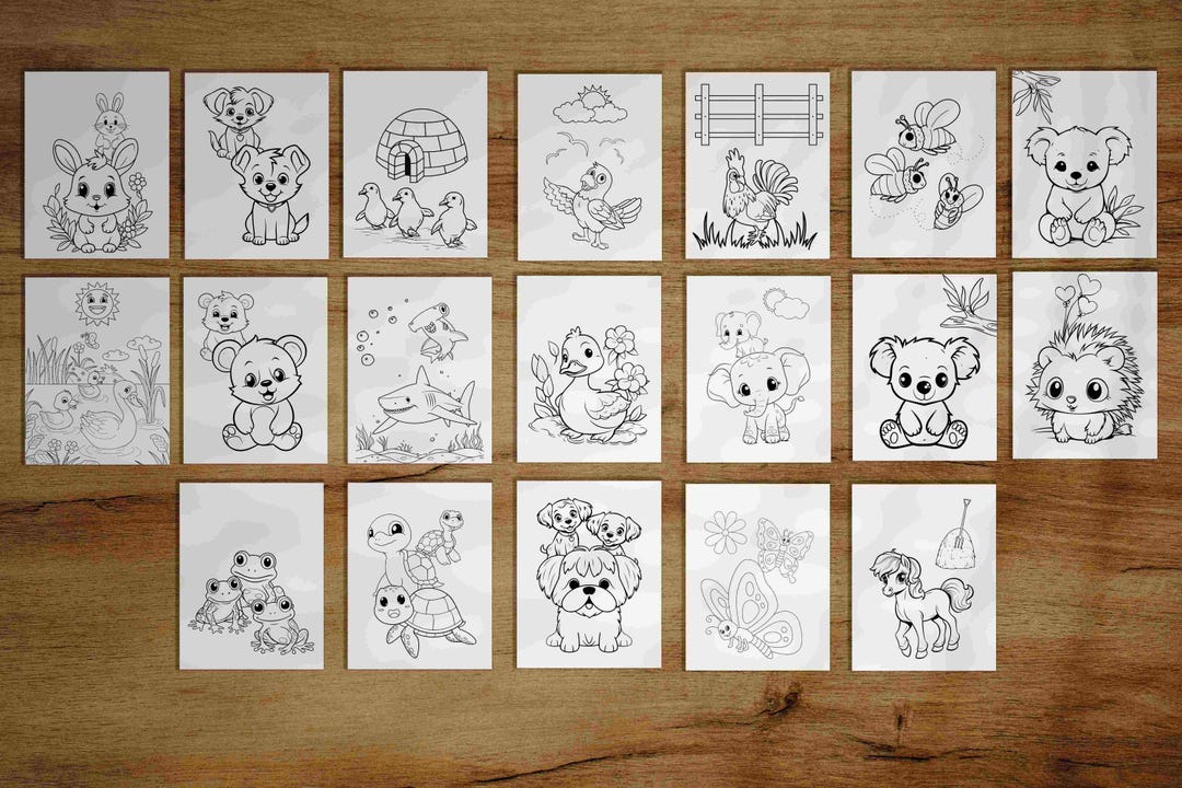 Animals Vol. 1 |animal Coloring Pages for Kids|printable Coloring ...