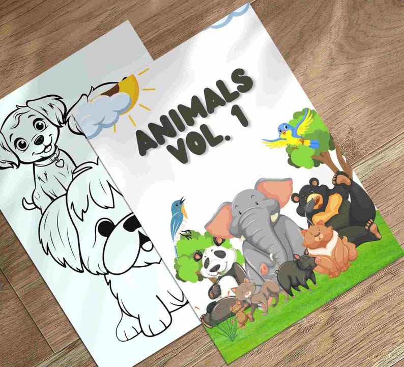 Animals Vol. 1 |animal Coloring Pages for Kids|printable Coloring ...