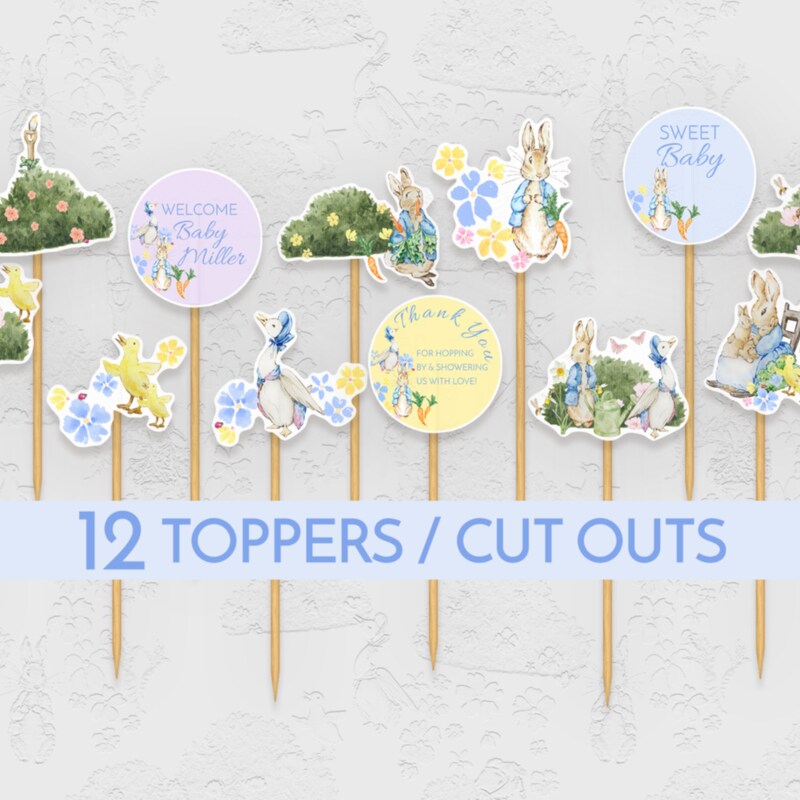 Peter Rabbit Cake Topper - Etsy