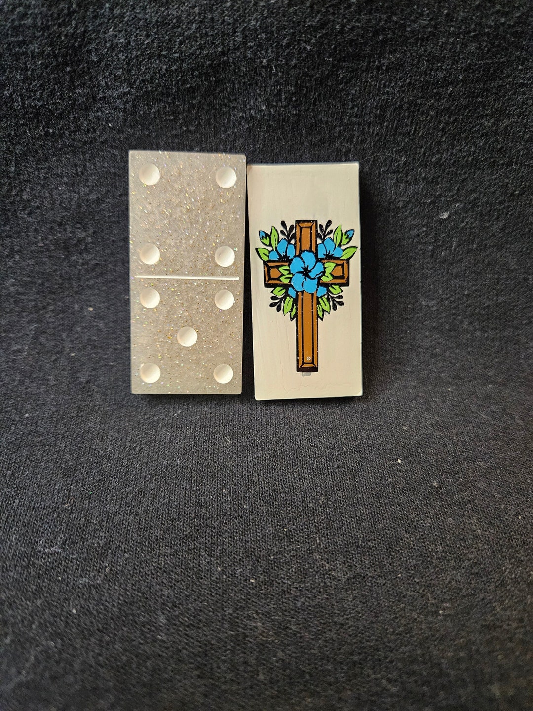 Domino Set Christian Game With Cross Design - 28 Piece Religious ...