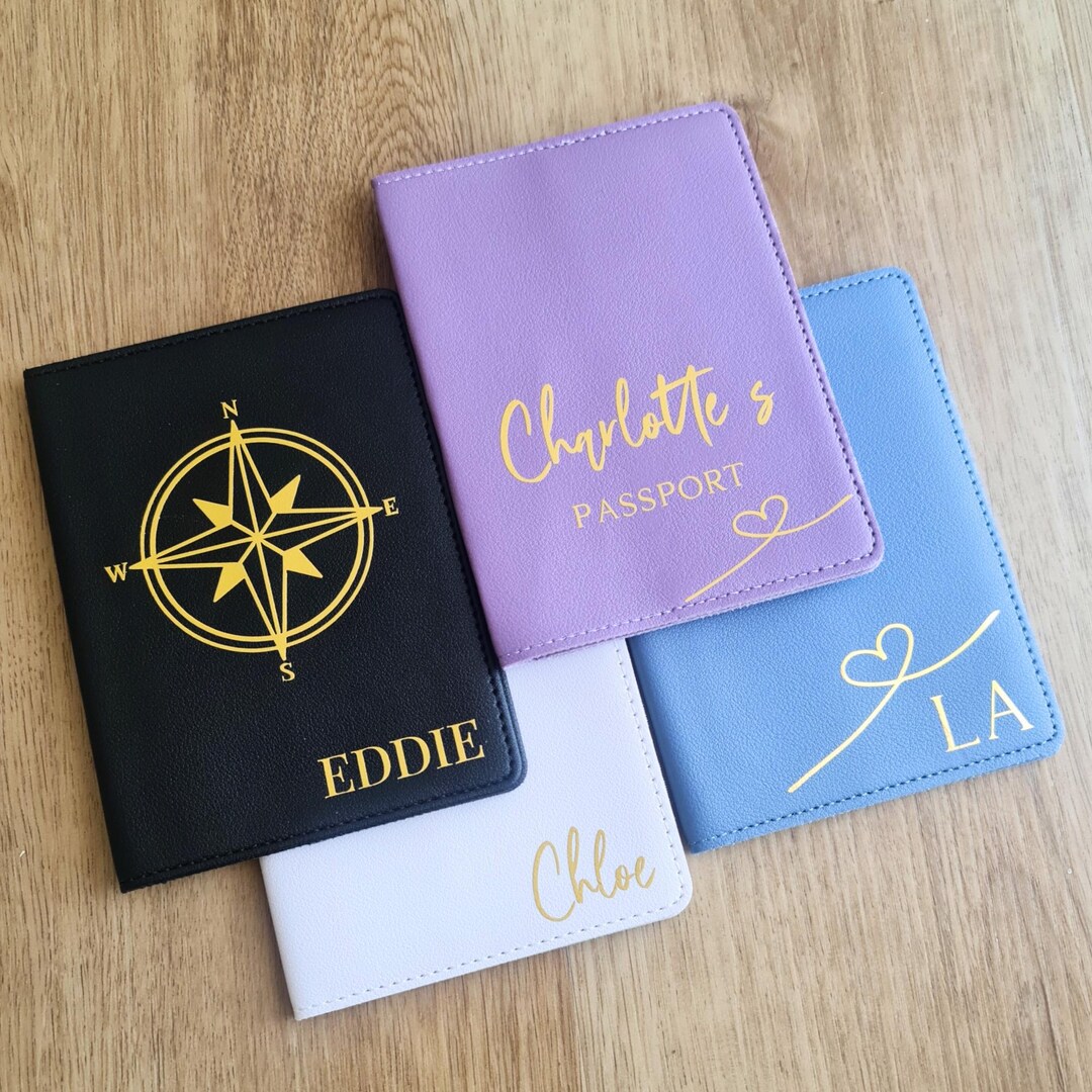 Personalised Passport Covers & Custom Travel Accessories Unique Gift ...