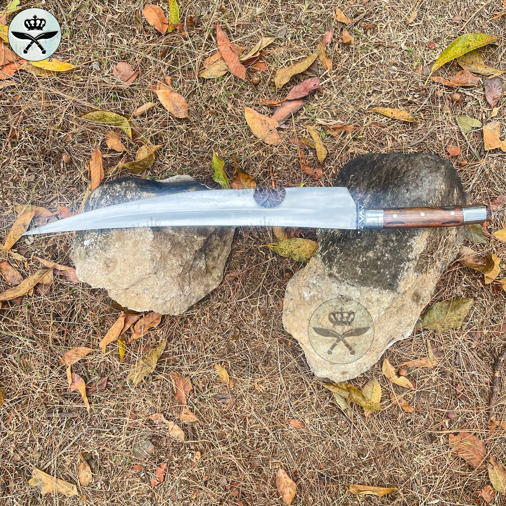22-inch Ancient Forged Kakani Blade Forge Gurkha Kukri Knife Handmade ...