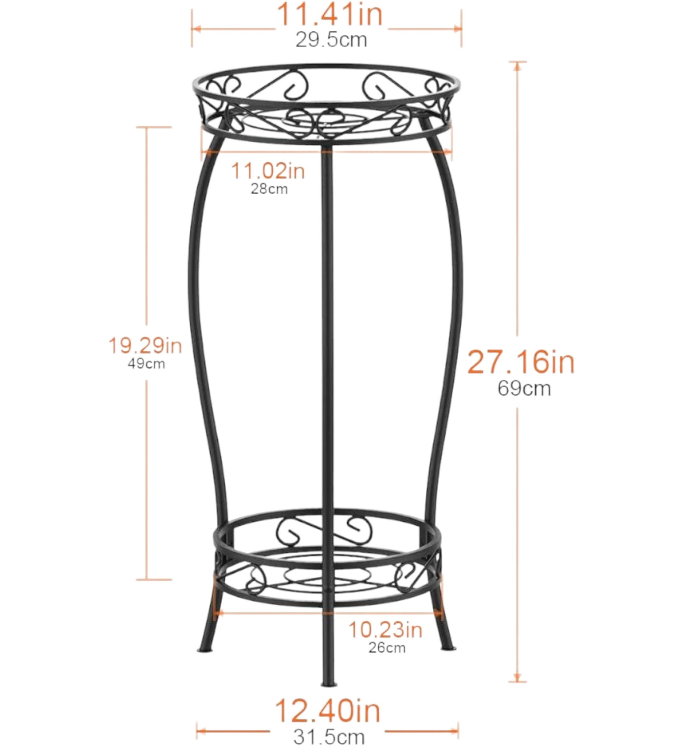 2 Tier Metal Plant Stand, Indoor Plant Stand , Multi Plant Stand ...