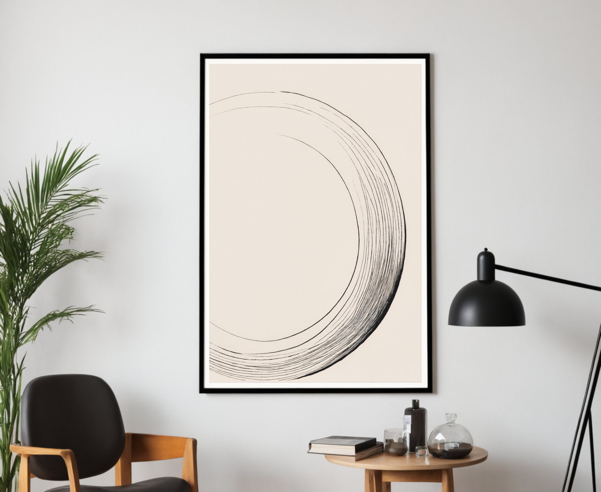 Minimalist Abstract Japandi Print Printable Wall Art Digital Download ...