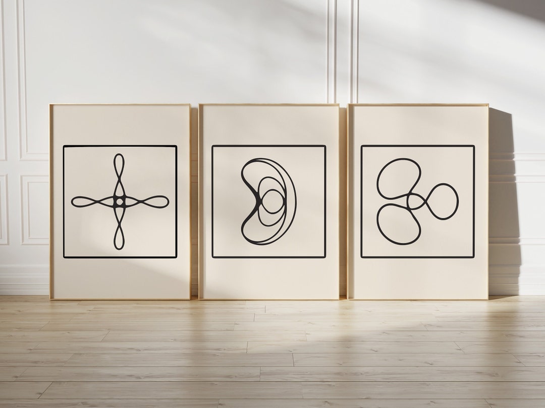 Set of 3 Prints | Three Body Problem Art | Nerdy Gifts | Vintage ...