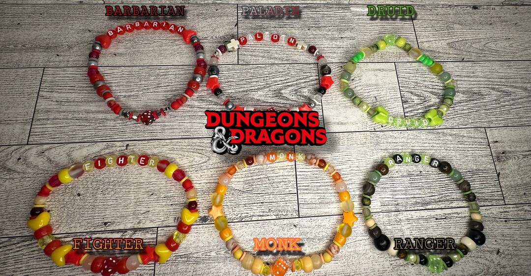 DND Class Inspired Bracelets Set 1 - Etsy