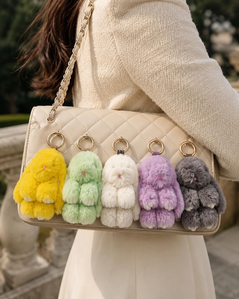 Fluffy Cute Keychain/bag Charm (N19) - Etsy