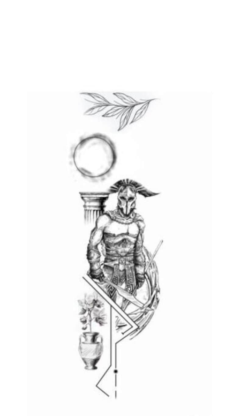 Spartan Tattoo - Etsy