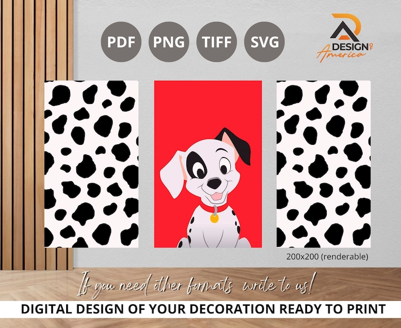 Backdrop 101 Dalmatians - 101 Dalmatians Birthday Party Decor, 101 ...