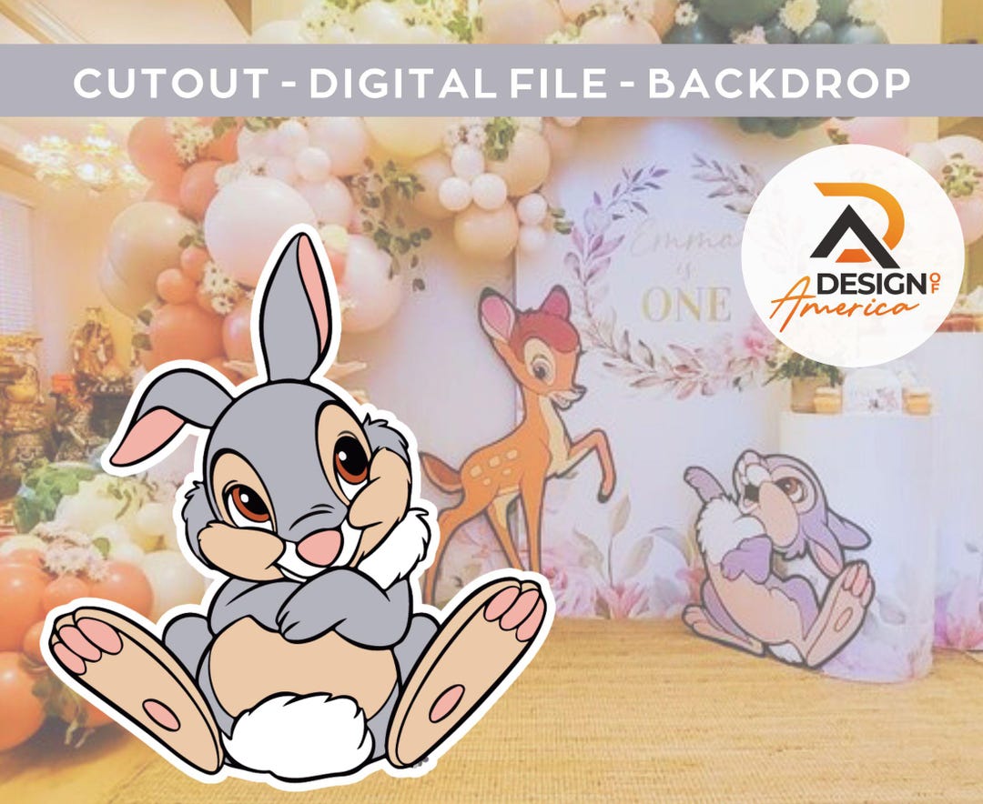 Bambi - Cutout, Party Decoration Bambi Theme, Birthday Party, Standing ...