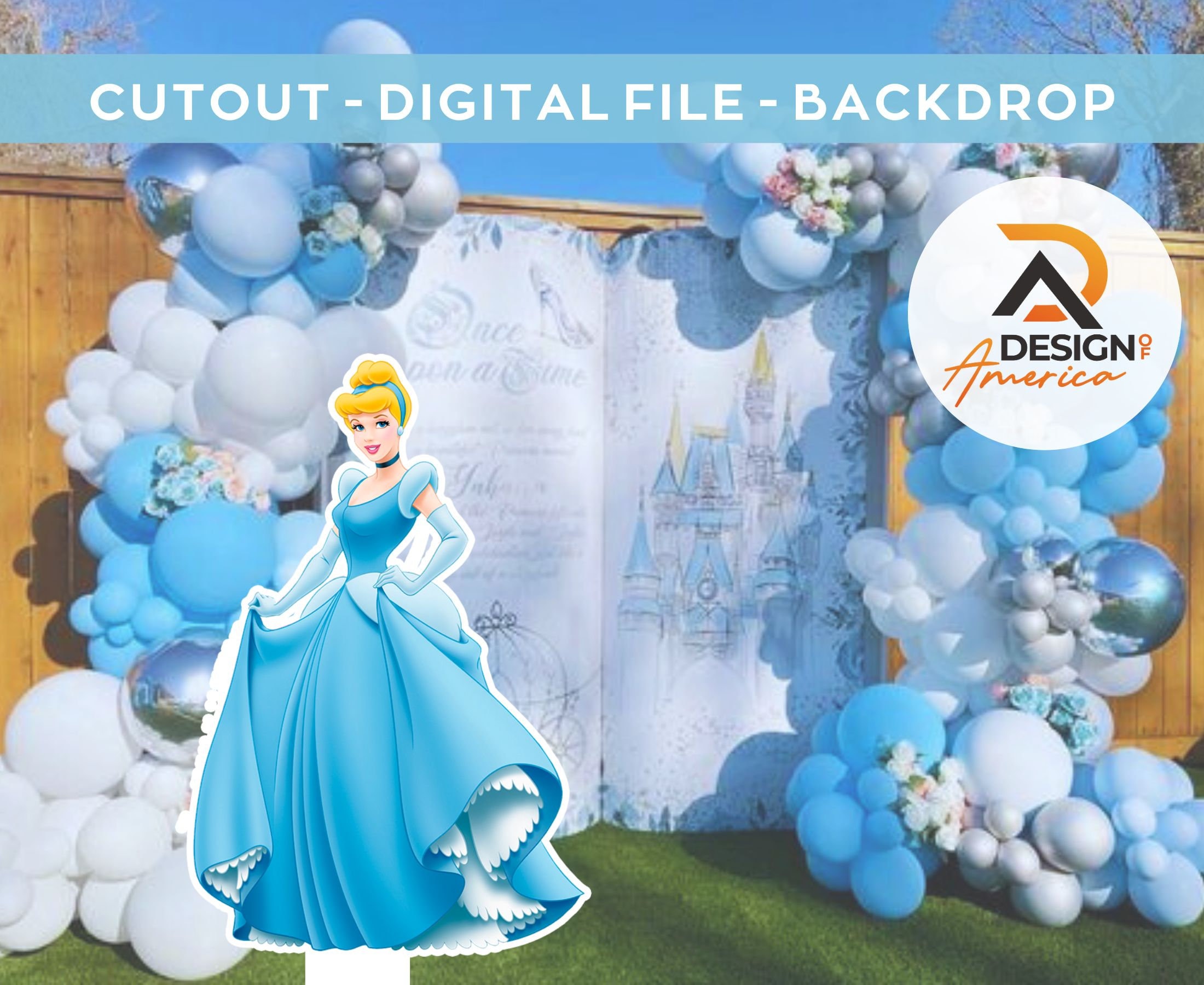 Cinderella, Cutout, Cinderella Party Decoration Theme, Birthday Party ...
