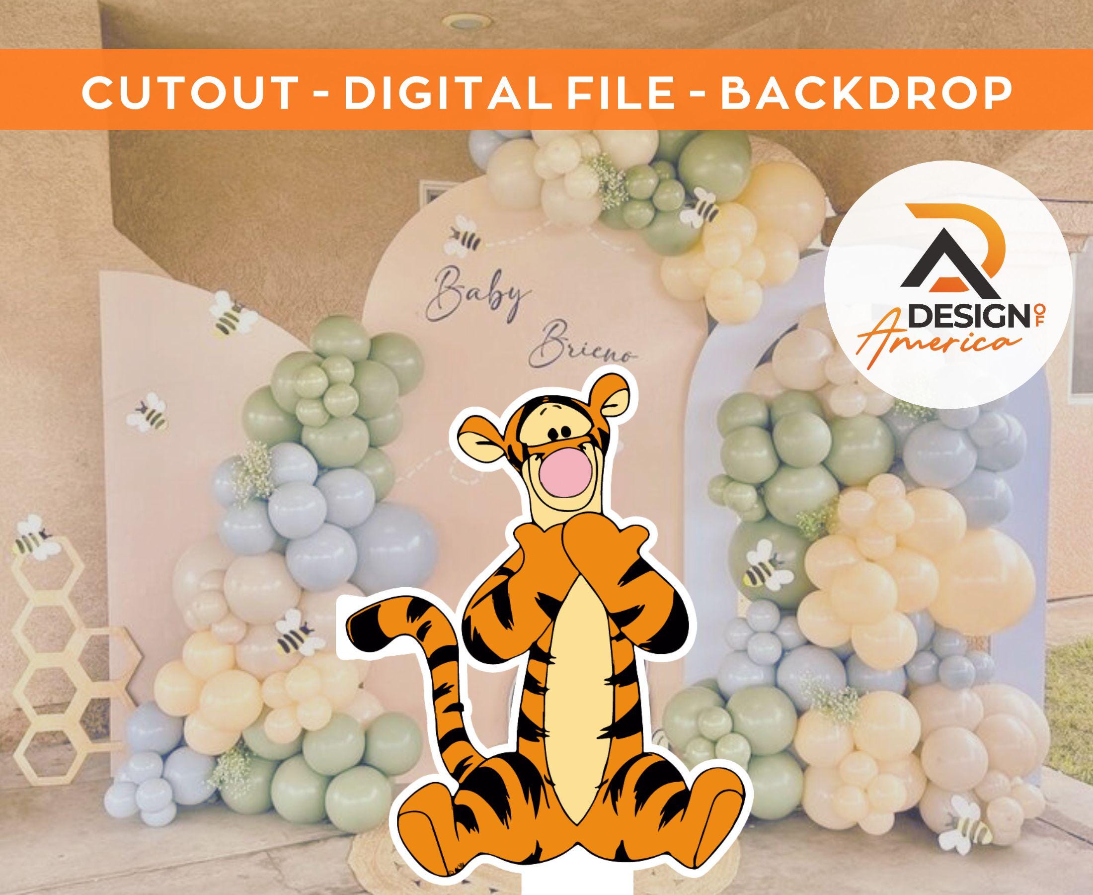 Tiger - Winnie Pooh Cutout, Winnie Pooh Decoration, Decoration Theme ...