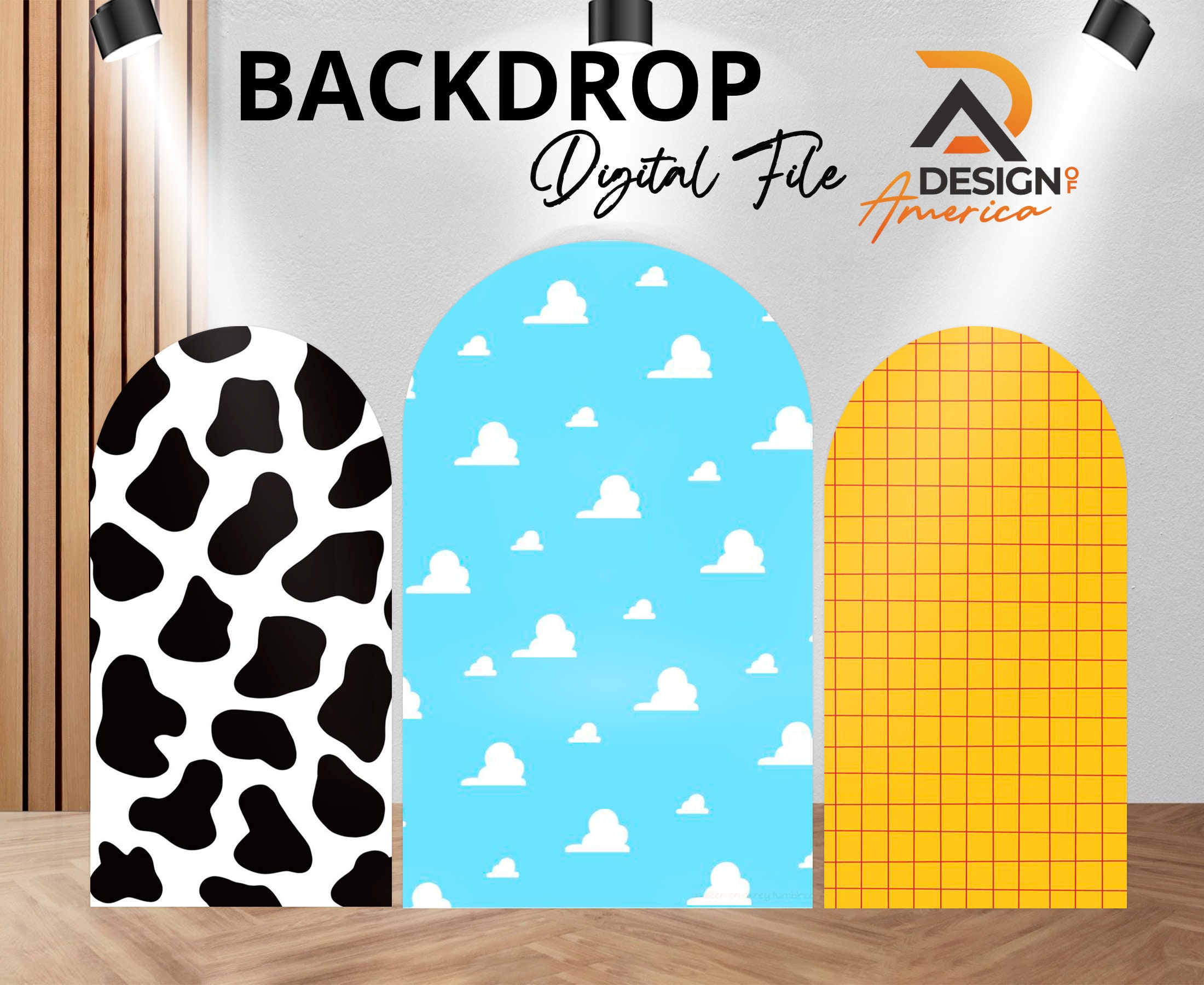 Backdrop Toy Story - Toy Story Birthday Party Decor, Toy Story Cutout ...