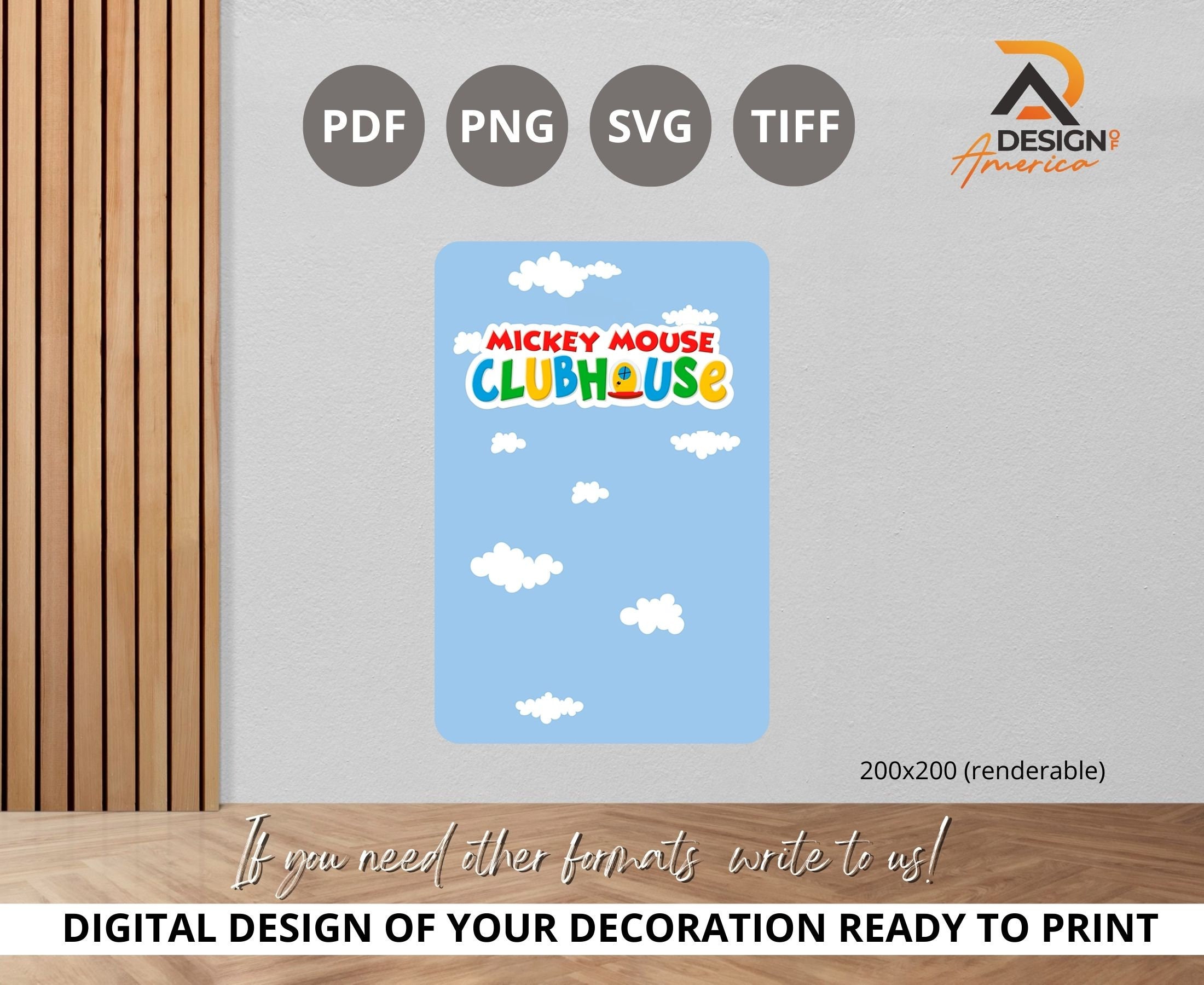Mickey Mouse Clubhouse Background - Personalized Mickey Mouse ...