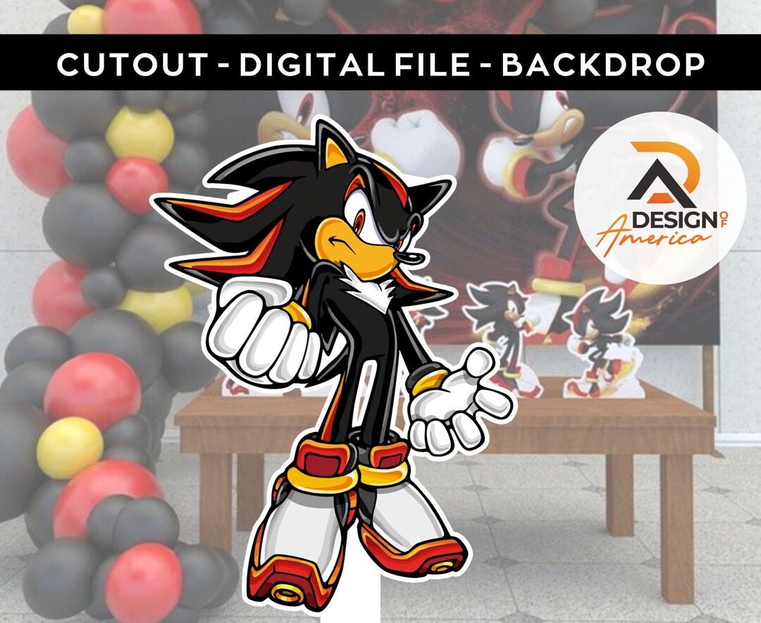 Sonic Character Cardboard Cutouts - Shadow Party Decorations - Take ...