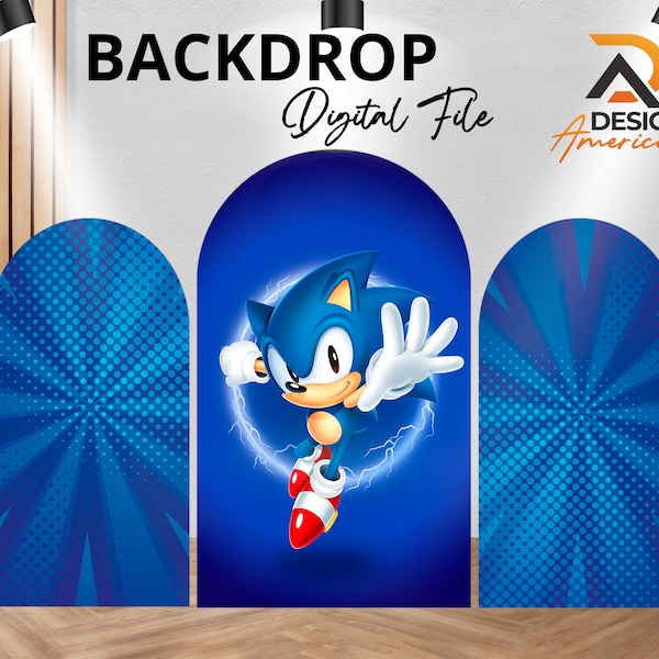 Sonic Backdrop - Etsy