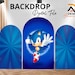 Sonic Backdrop - Sonic Birthday Party Decor, Sonic Cutout Decor Digital ...