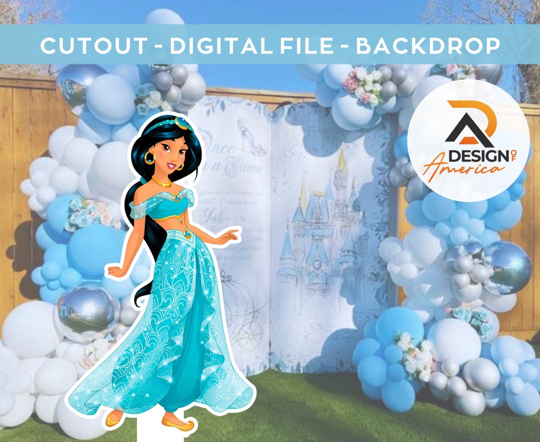 Princess Jasmine - Aladdin, Cutout, Princess Jasmine Party Decoration ...