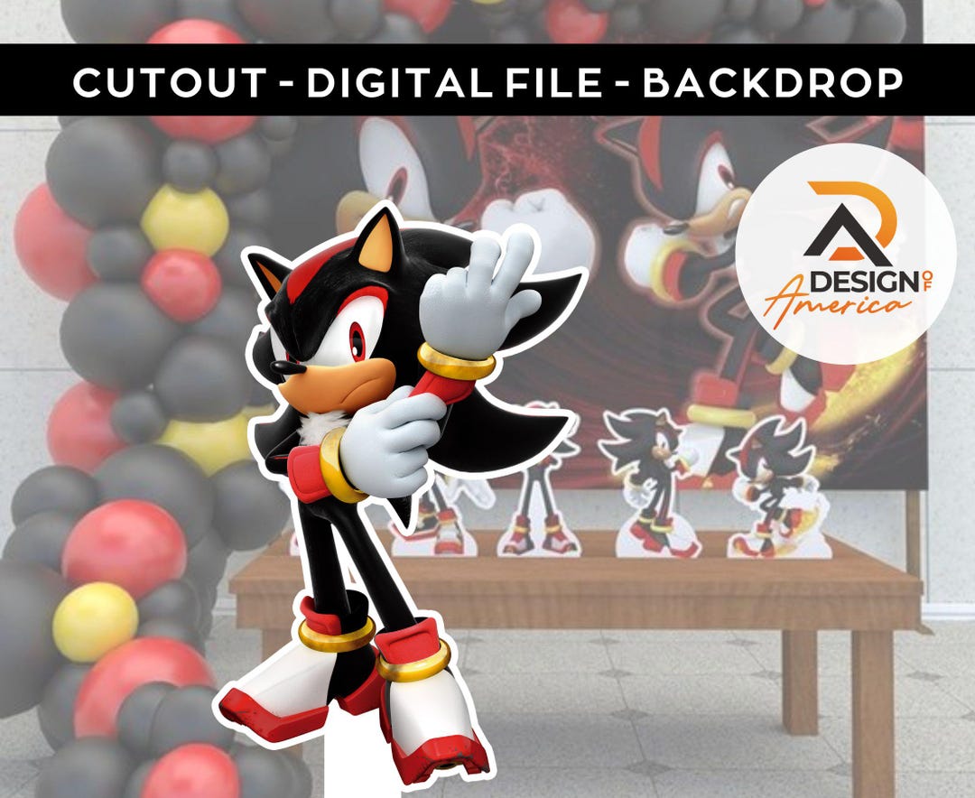 Sonic Character Cardboard Cutouts - Shadow Party Decorations - Take ...