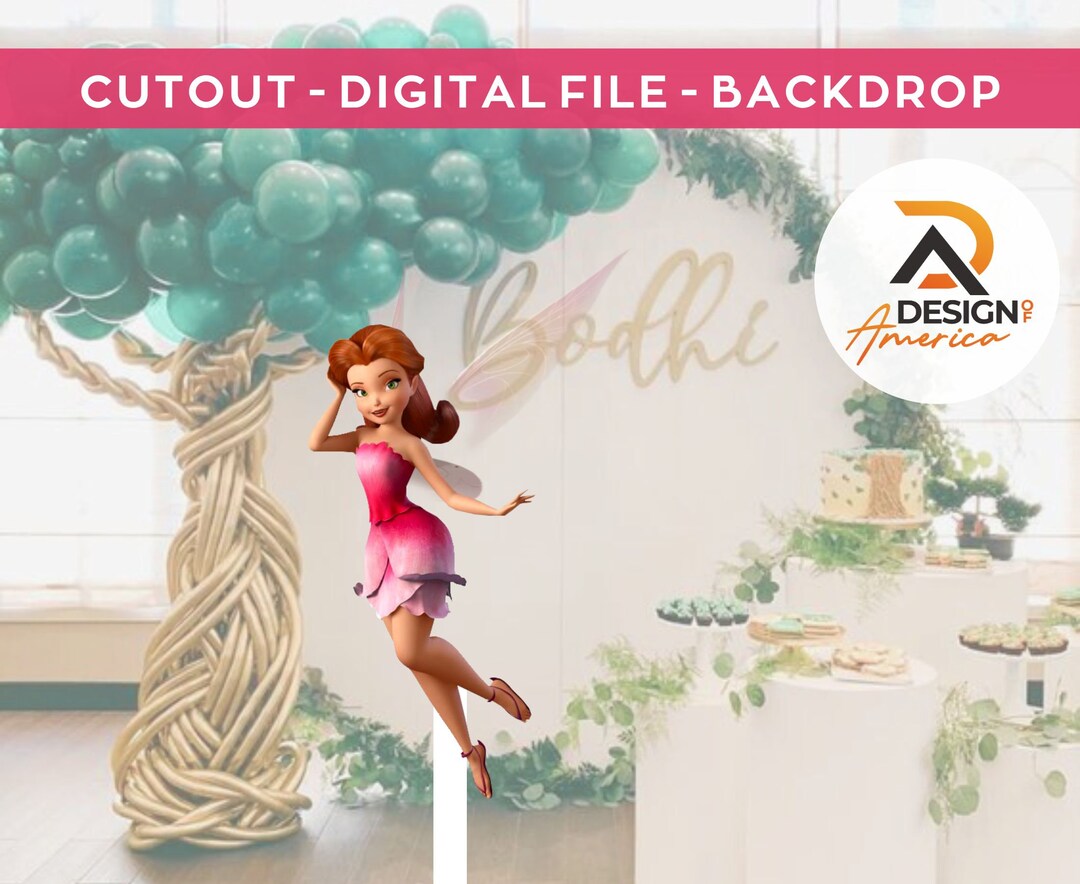 Rosetta - Tinker Bell - Cutout, Party Decoration Rosetta Theme ...