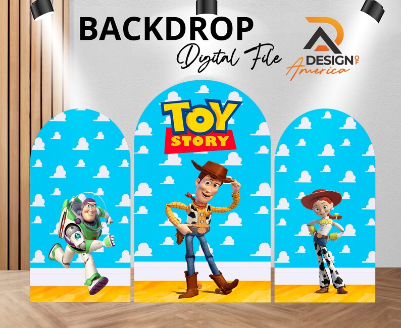 Toy Story Backdrop Toy Story Birthday Party Decor, Toy Story Cutout ...