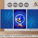 Backdrop Sonic - Sonic Birthday Party Decor, Sonic Cutout Decor Digital ...
