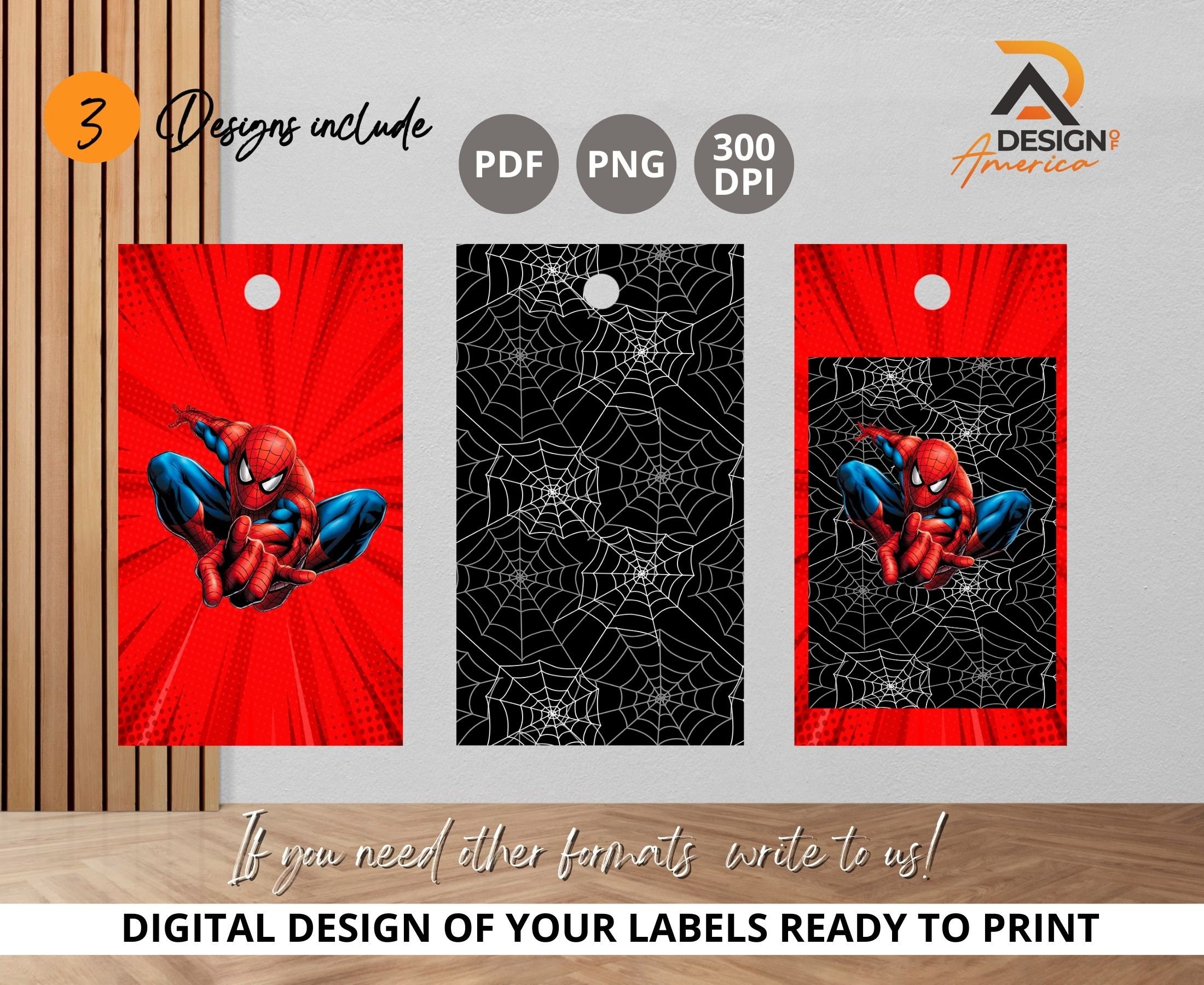 Editable Spider-man Favor Tag | Printable Birthday Gift Tag | Kids ...