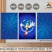 Sonic Backdrop - Sonic Birthday Party Decor, Sonic Cutout Decor Digital ...