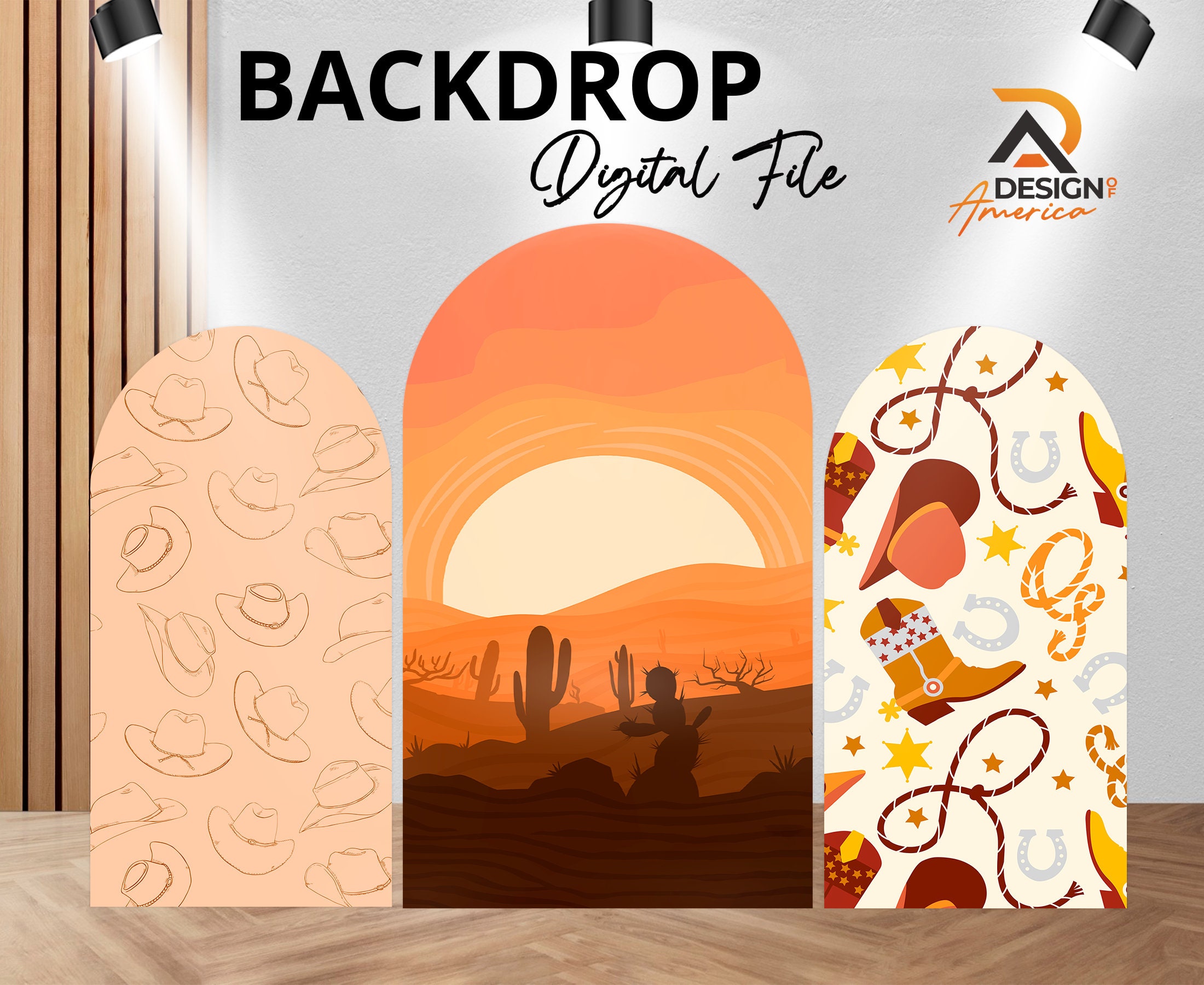 Backdrop Cowboy - Cowboy Birthday Party Decor, Cowboy Cutout Decor ...