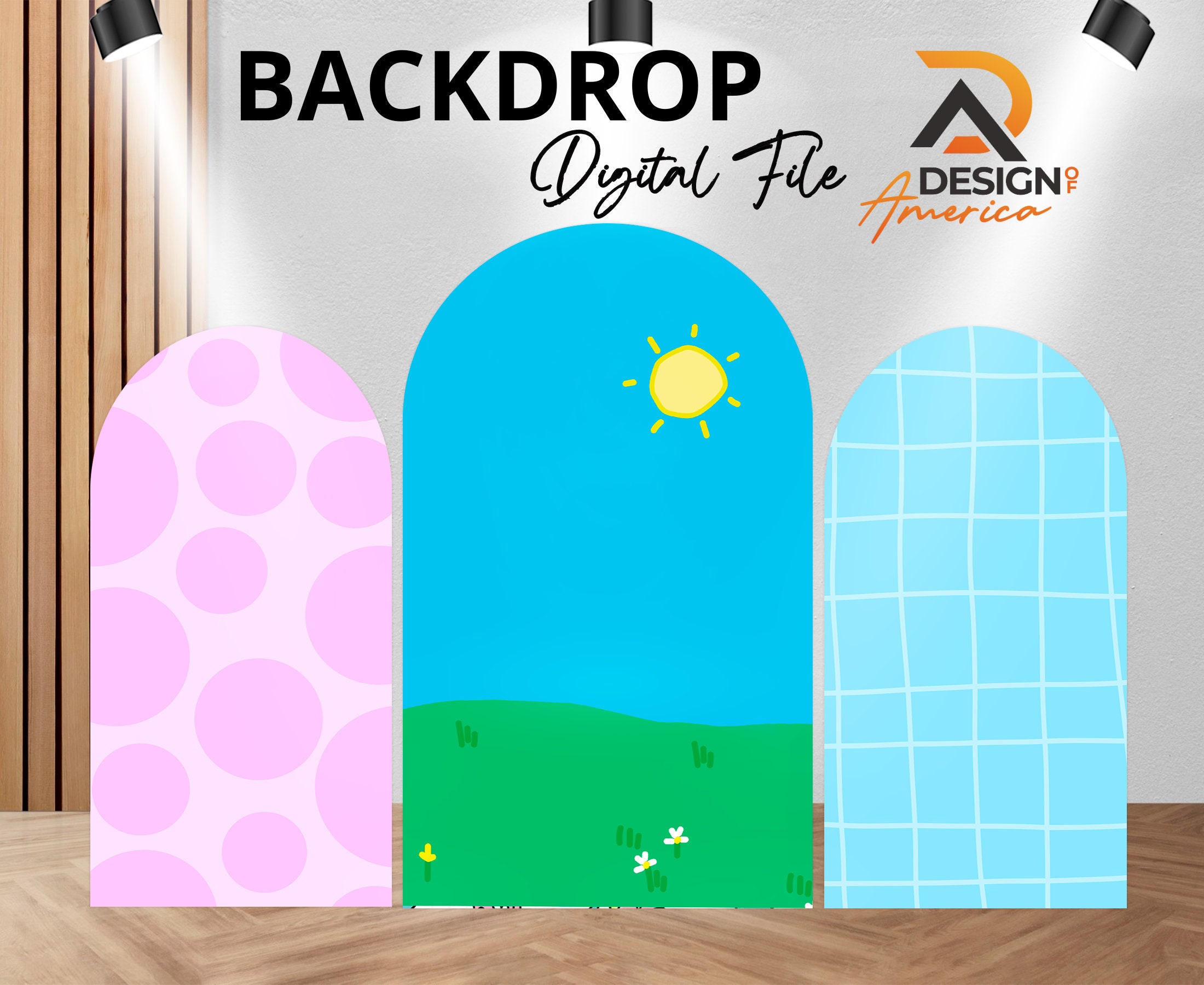 Backdrop Pig - Pig Birthday Party Decor, Pig Cutout Decor Digital ...