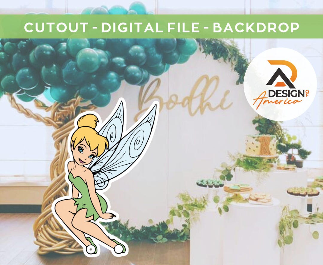 Tinker Bell - Cutout, Party Decoration Tinker Bell Theme, Birthday ...