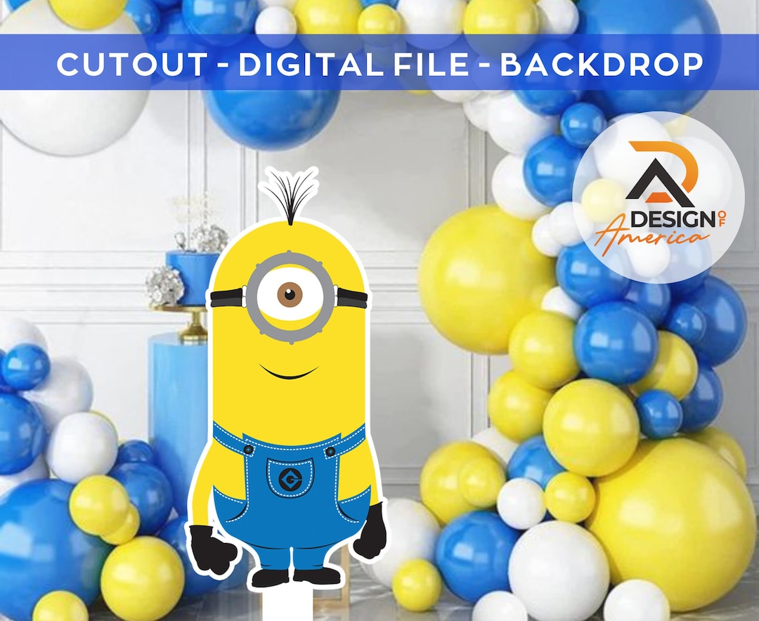 MINIONS Instant Digital Download, Large Cutouts, Birthday Party ...
