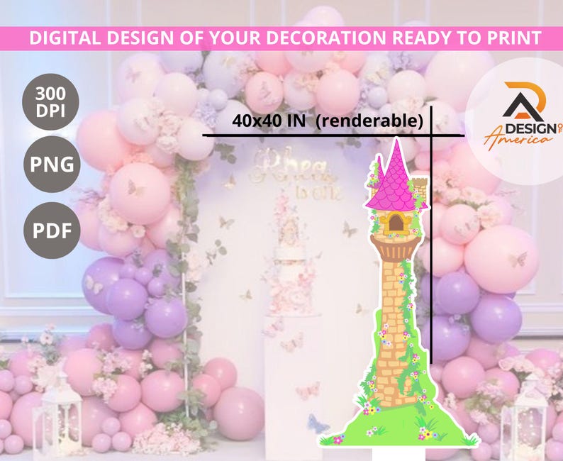 Disney Tangled Castle, Rapunzel Castle Decorations, Purple Castle Theme ...
