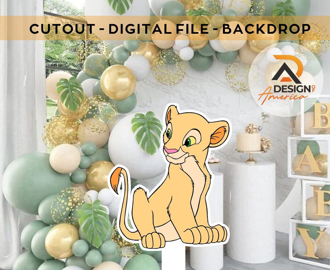 Lion King Cutout, Lion King Decoration, Lion King Simba and Lana Party ...